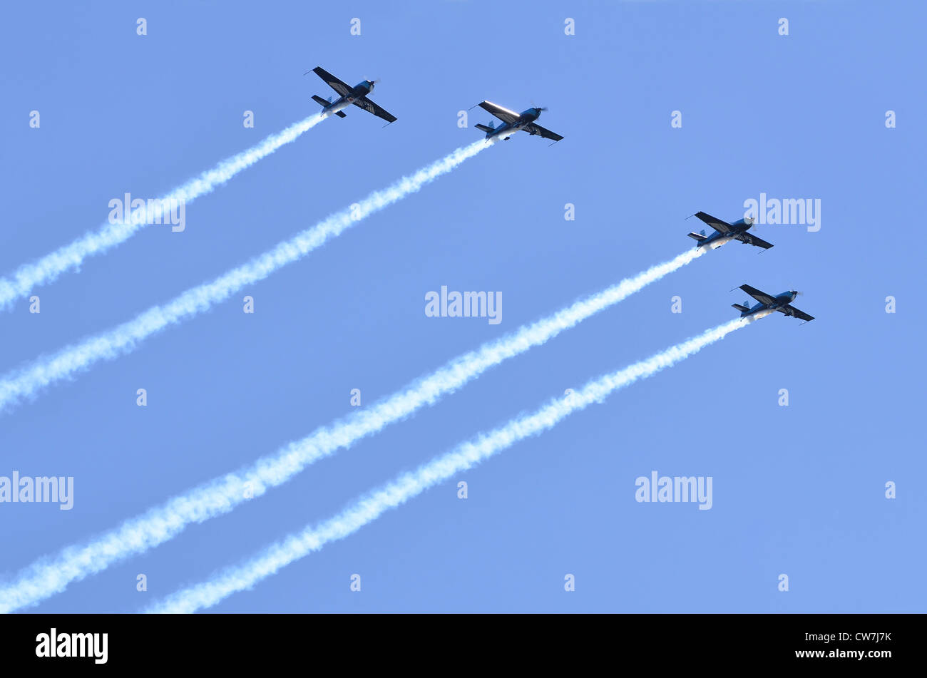 The Blades aerobatic display team, Royal Air Forces Association, flying ...