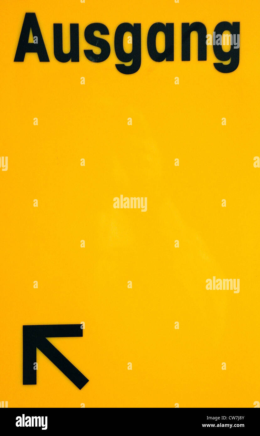 Ausgang High Resolution Stock Photography and Images - Alamy