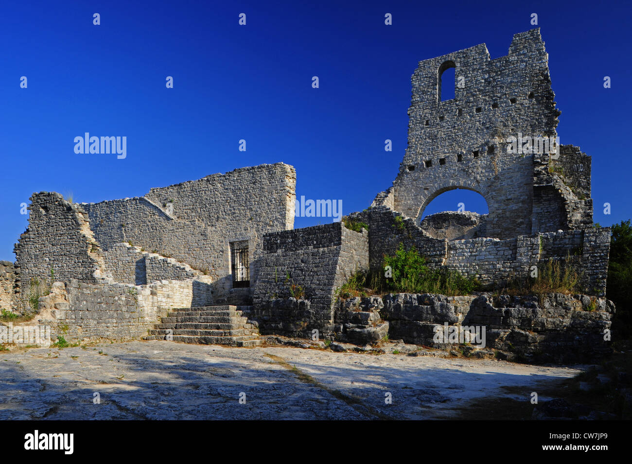 castle ruin of Dvigrad, Croatia, Istria Stock Photo - Alamy
