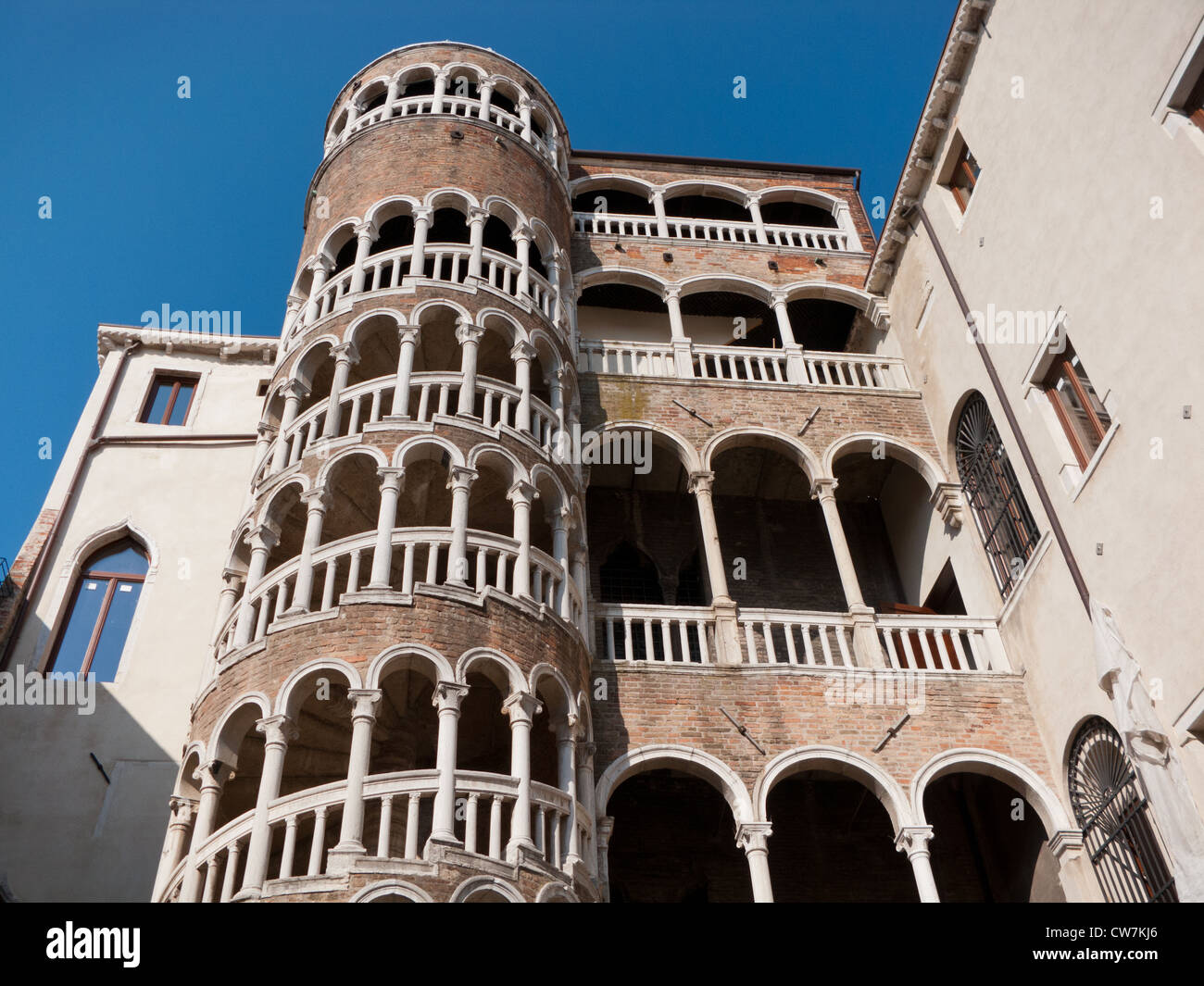 Scala Contarini del Bovolo is a renaissance style staircase know by the ...