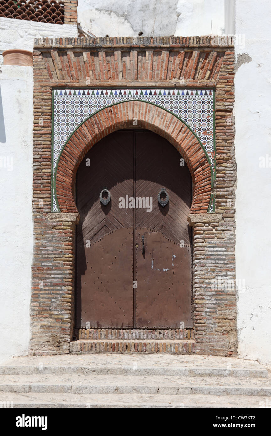 Old Moorish gate in Granada, Andalusia Spain Stock Photo - Alamy