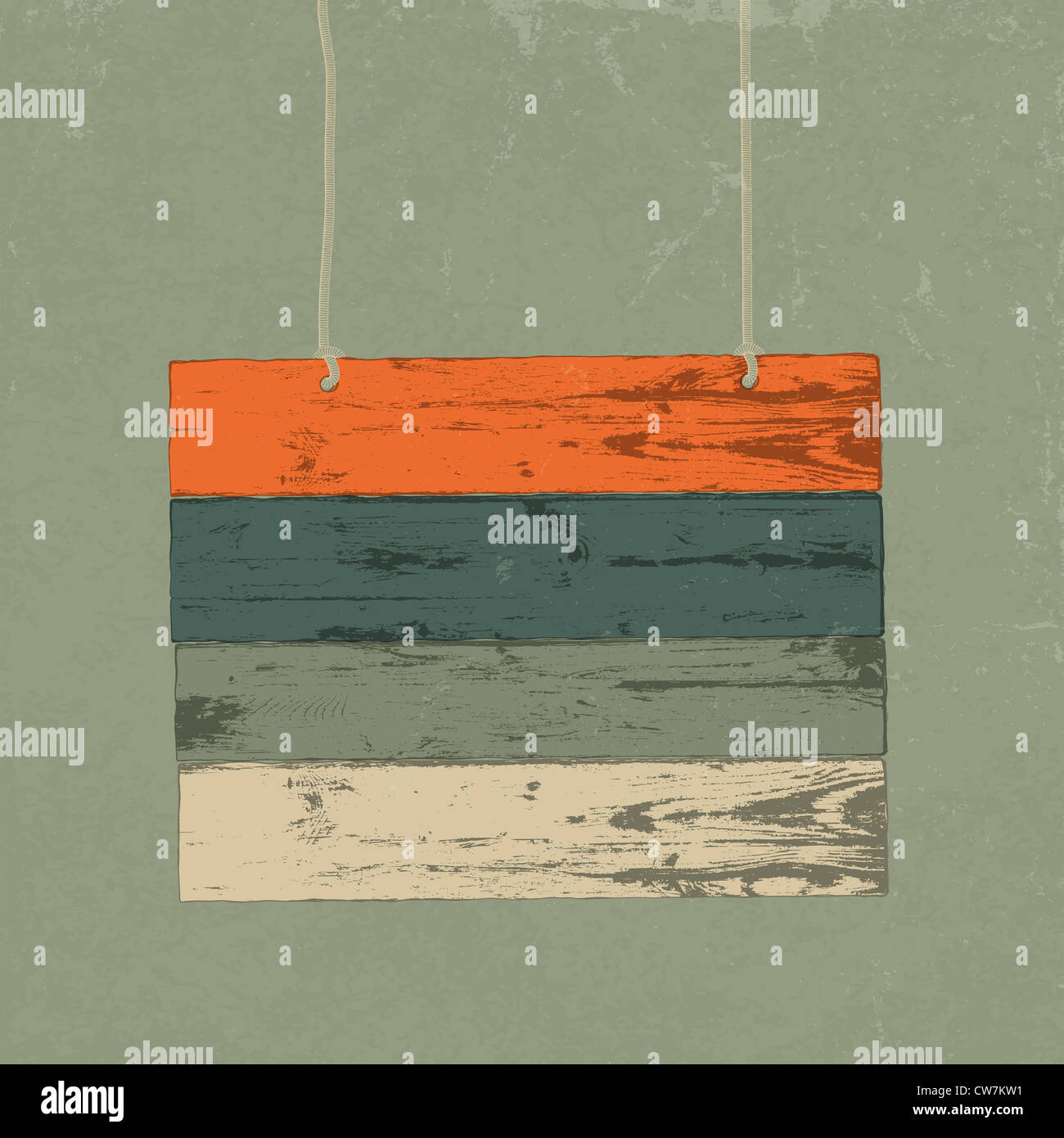 Retro wooden sign Stock Photo - Alamy