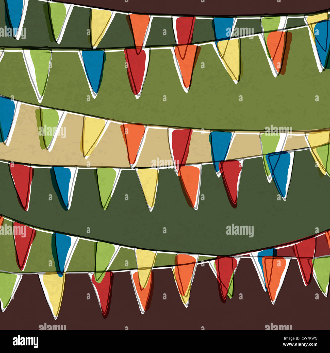 Party pennant bunting. Happy holiday background Stock Photo - Alamy