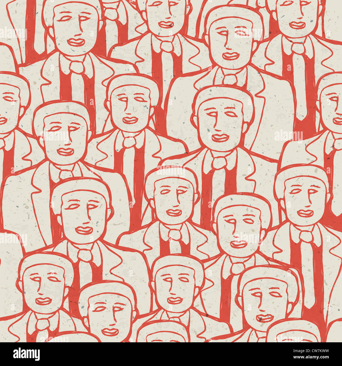 Abstract crowd of business men's. Seamless pattern Stock Photo - Alamy