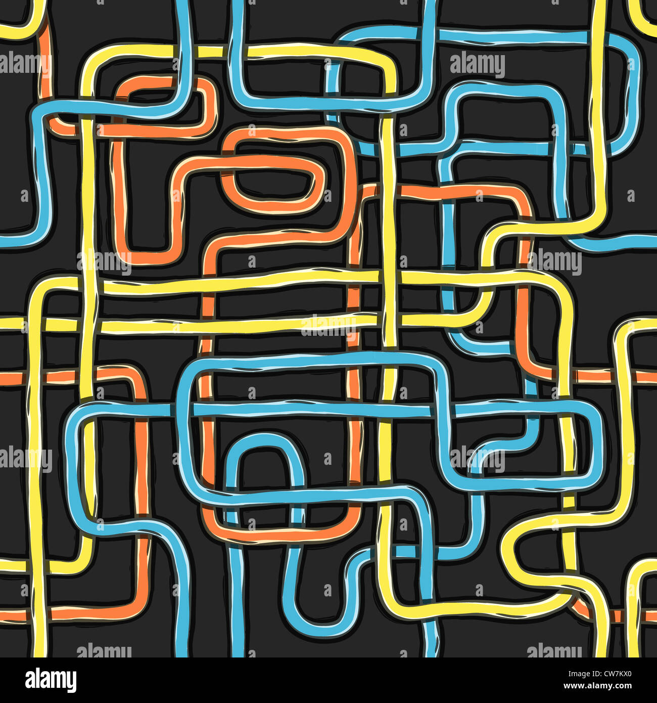 Seamless tangled wires Stock Photo - Alamy