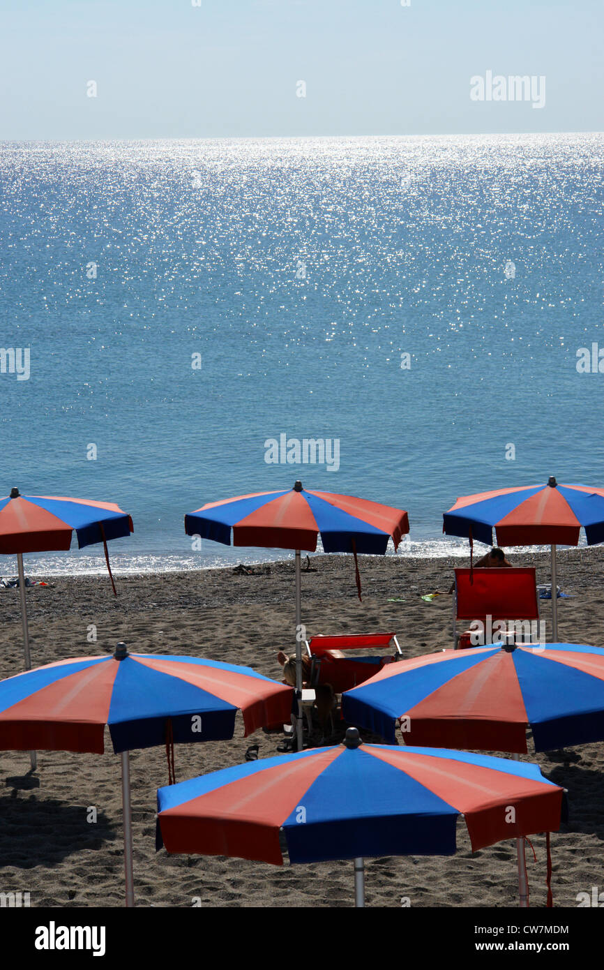 Beach from Finale Ligure / Finalpia at the Italian Riviera Stock Photo ...