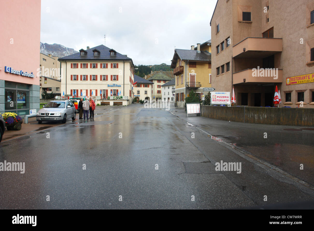 Alpine pass in switzerland Stock Photo - Alamy