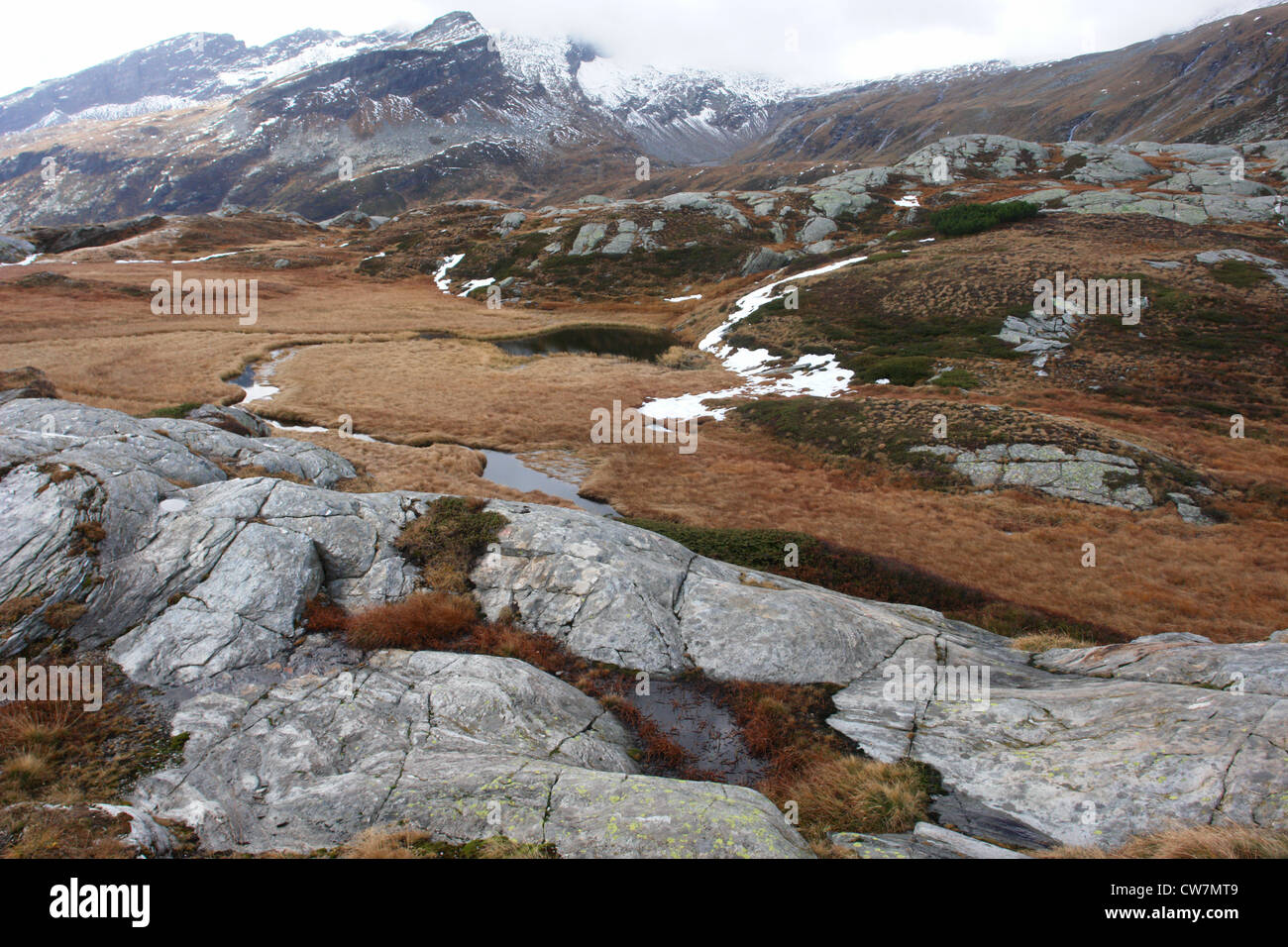 Alpine pass in switzerland Stock Photo - Alamy