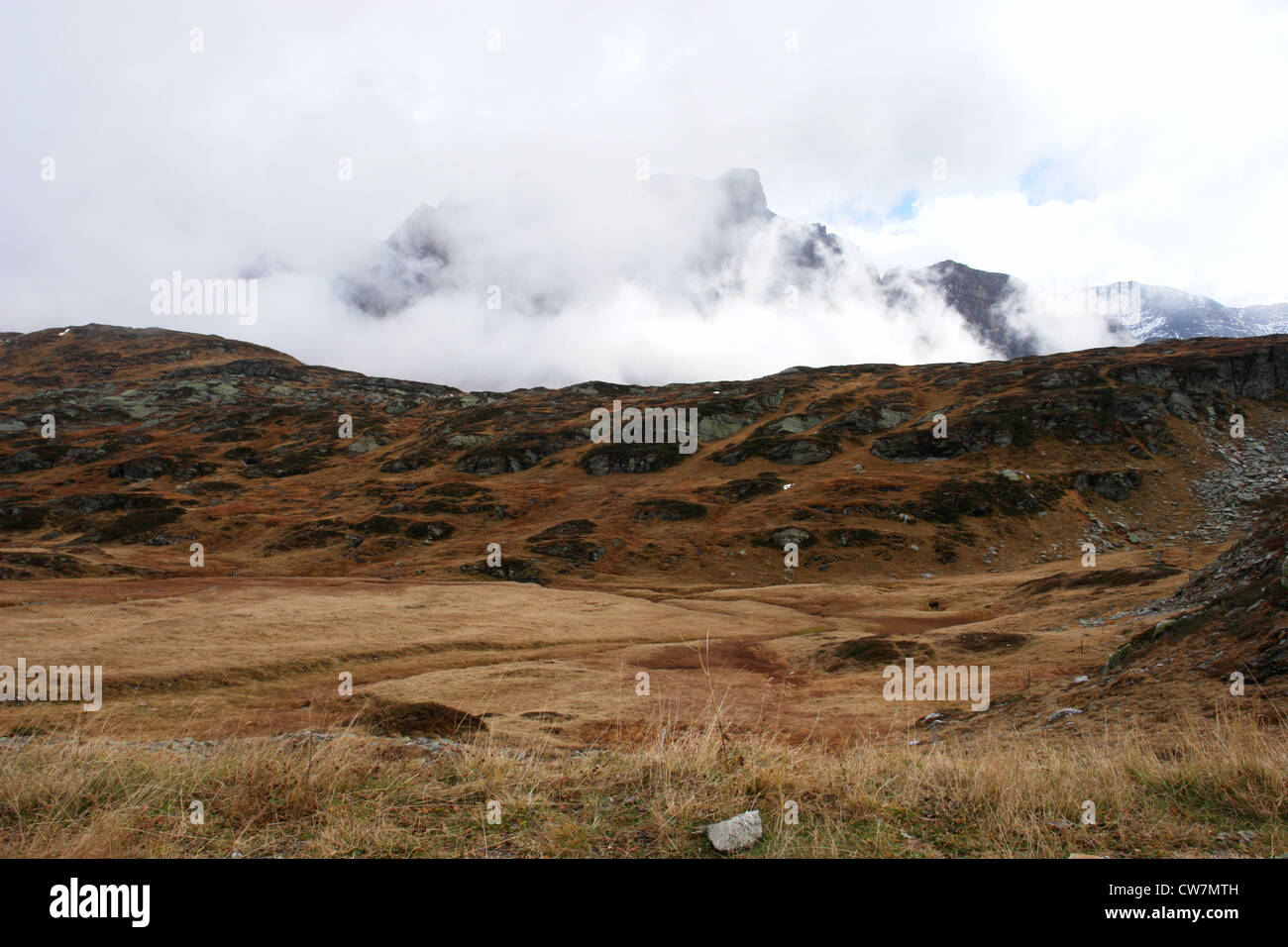 Alpine pass in switzerland Stock Photo - Alamy