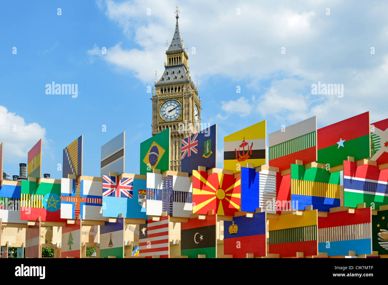 Flags competing nations on hi-res stock photography and images - Alamy