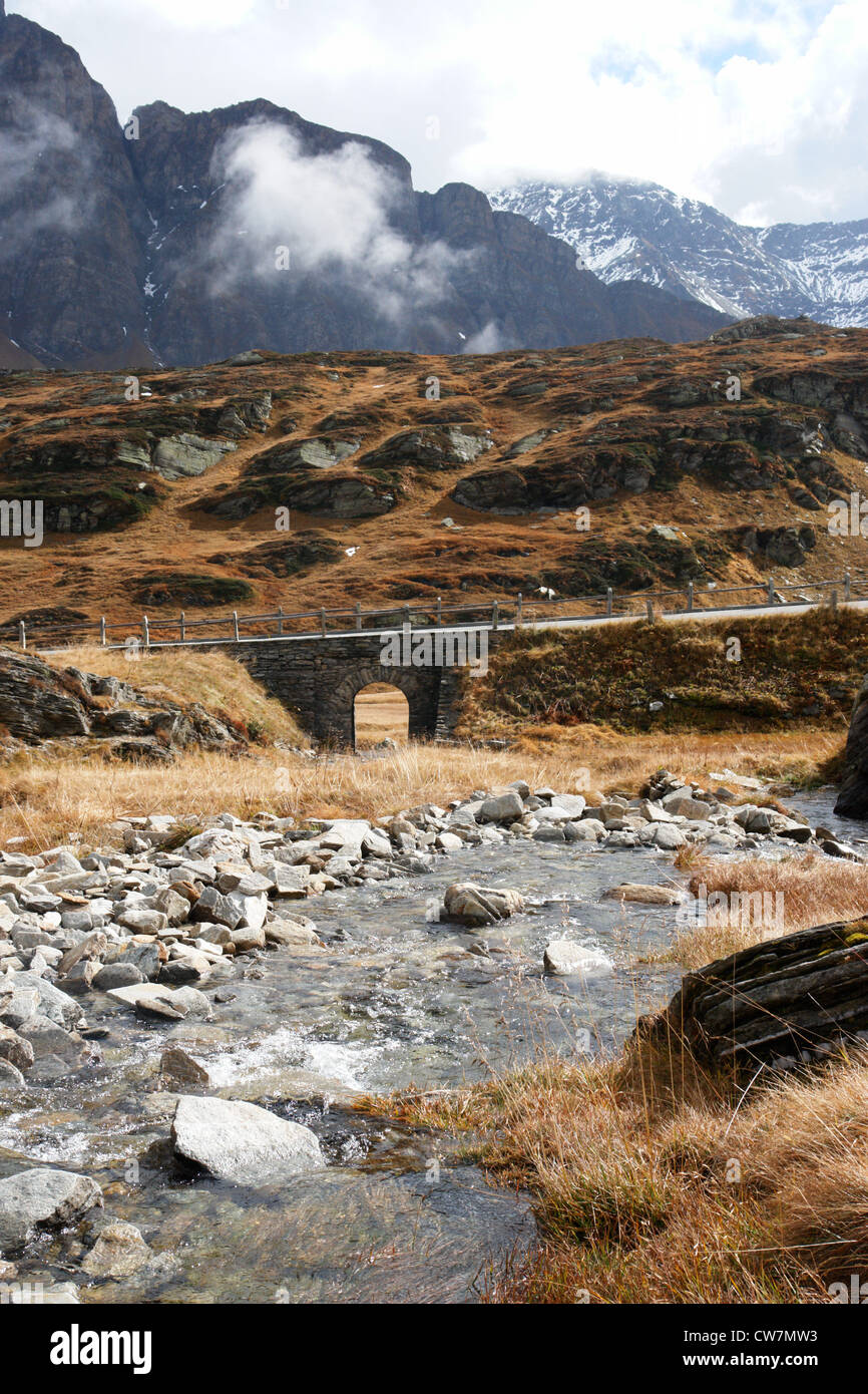 Alpine pass in switzerland Stock Photo - Alamy