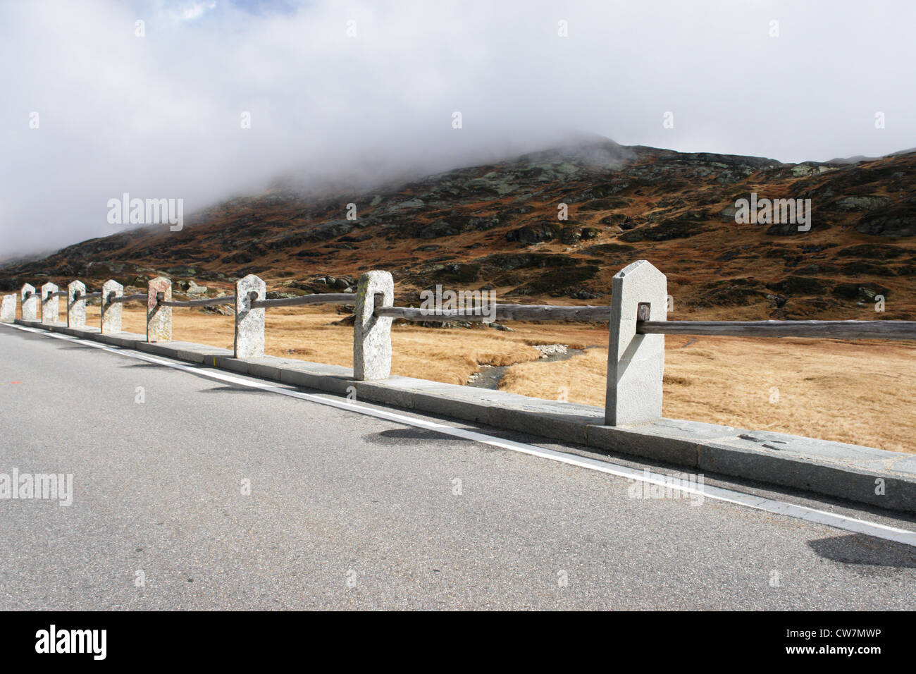 Alpine pass in switzerland Stock Photo - Alamy