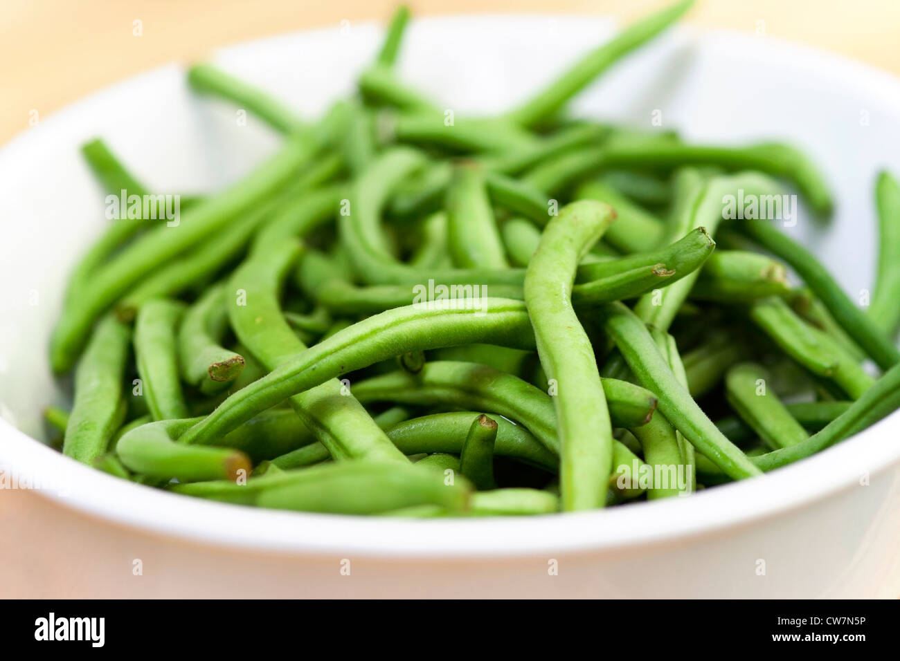 fresh green beans - small depth of focus Stock Photo - Alamy