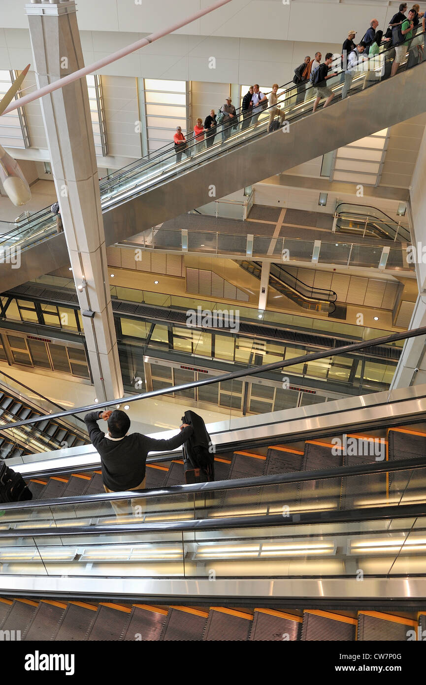 Terminal B escalators Washington Dulles International Airport located ...