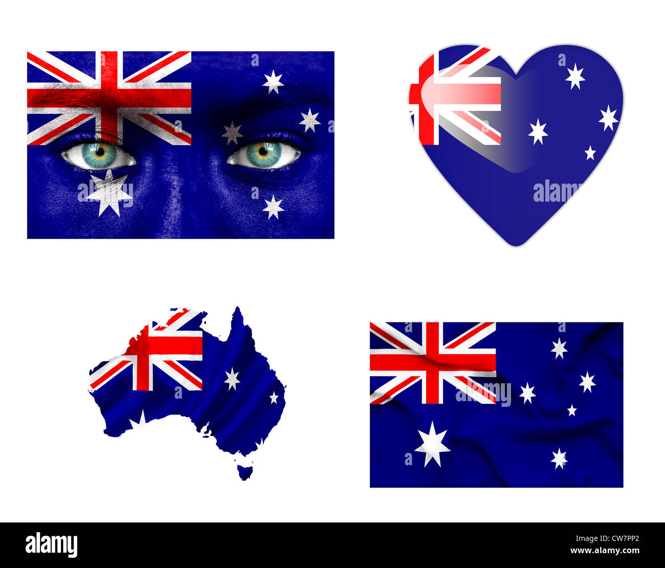 Australia face map hi-res stock photography and images - Alamy