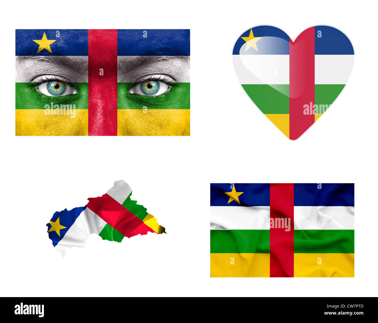 African map illustration flags hi-res stock photography and images - Alamy
