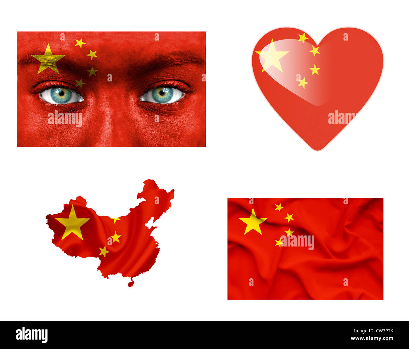 Set of various China flags Stock Photo - Alamy