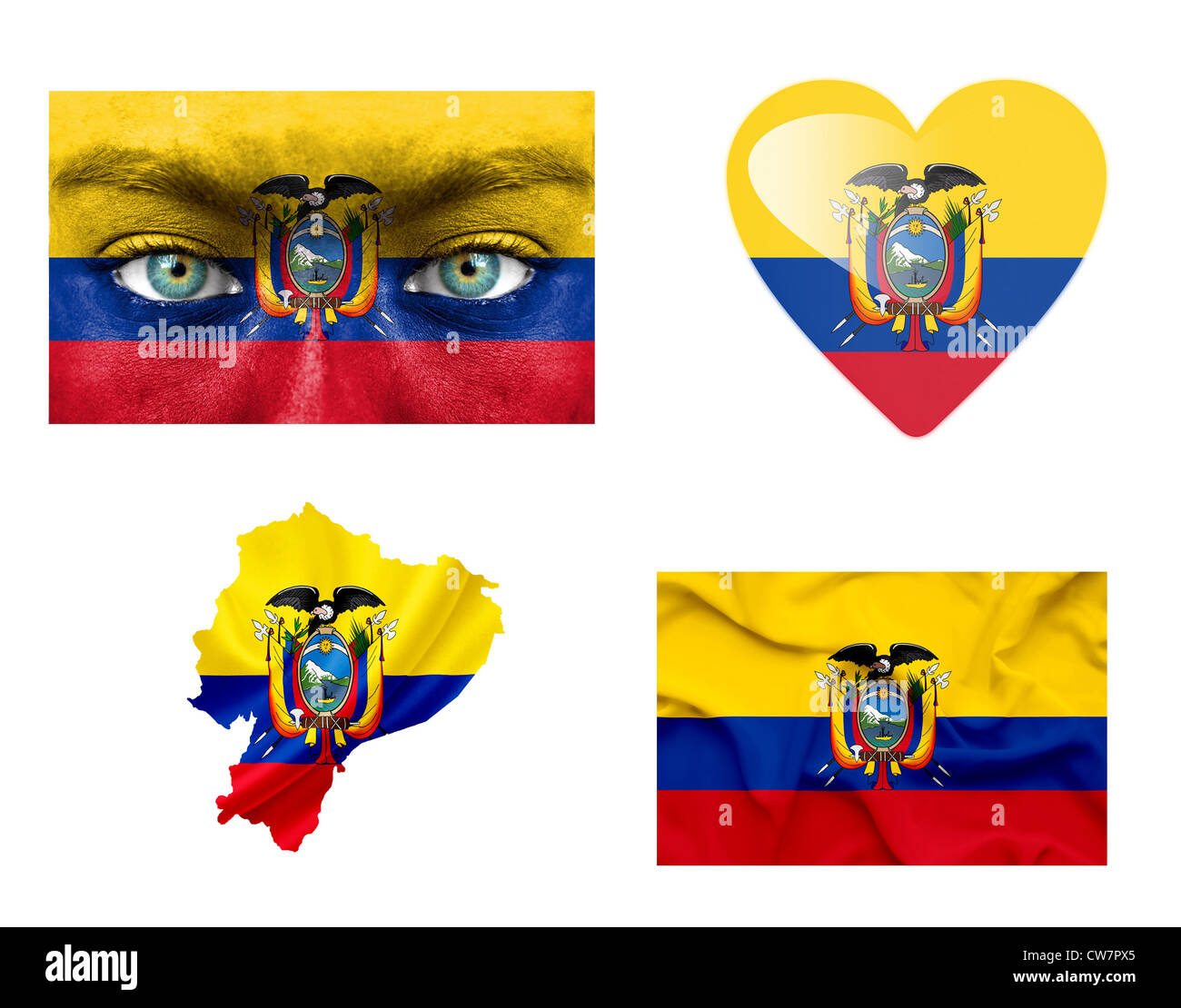 Ecuador heart Cut Out Stock Images & Pictures - Alamy