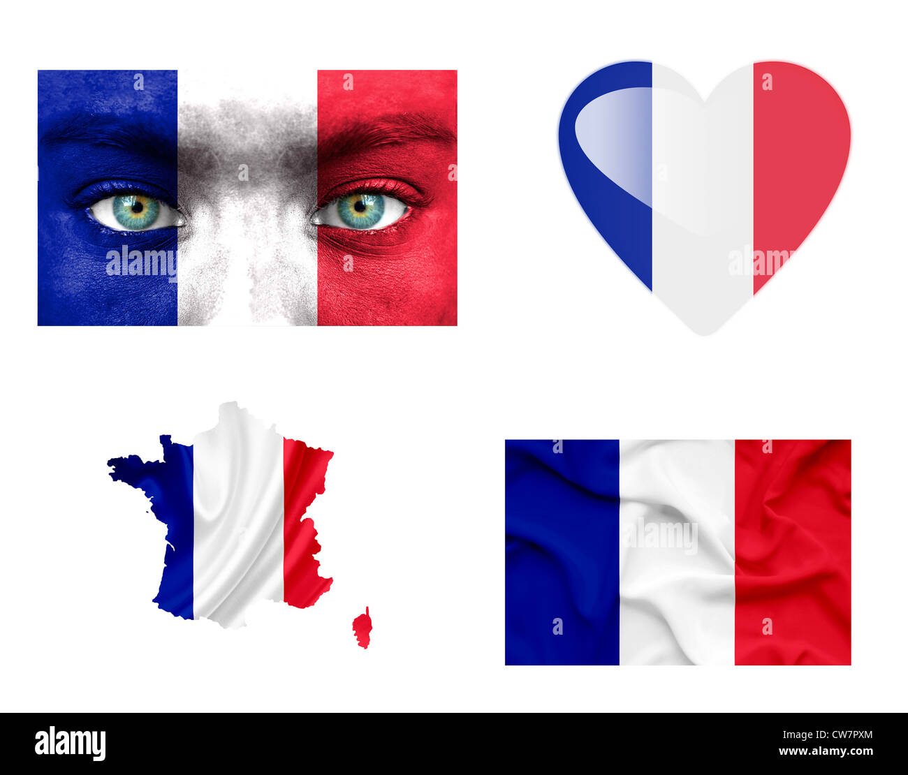 Set of various France flags Stock Photo - Alamy