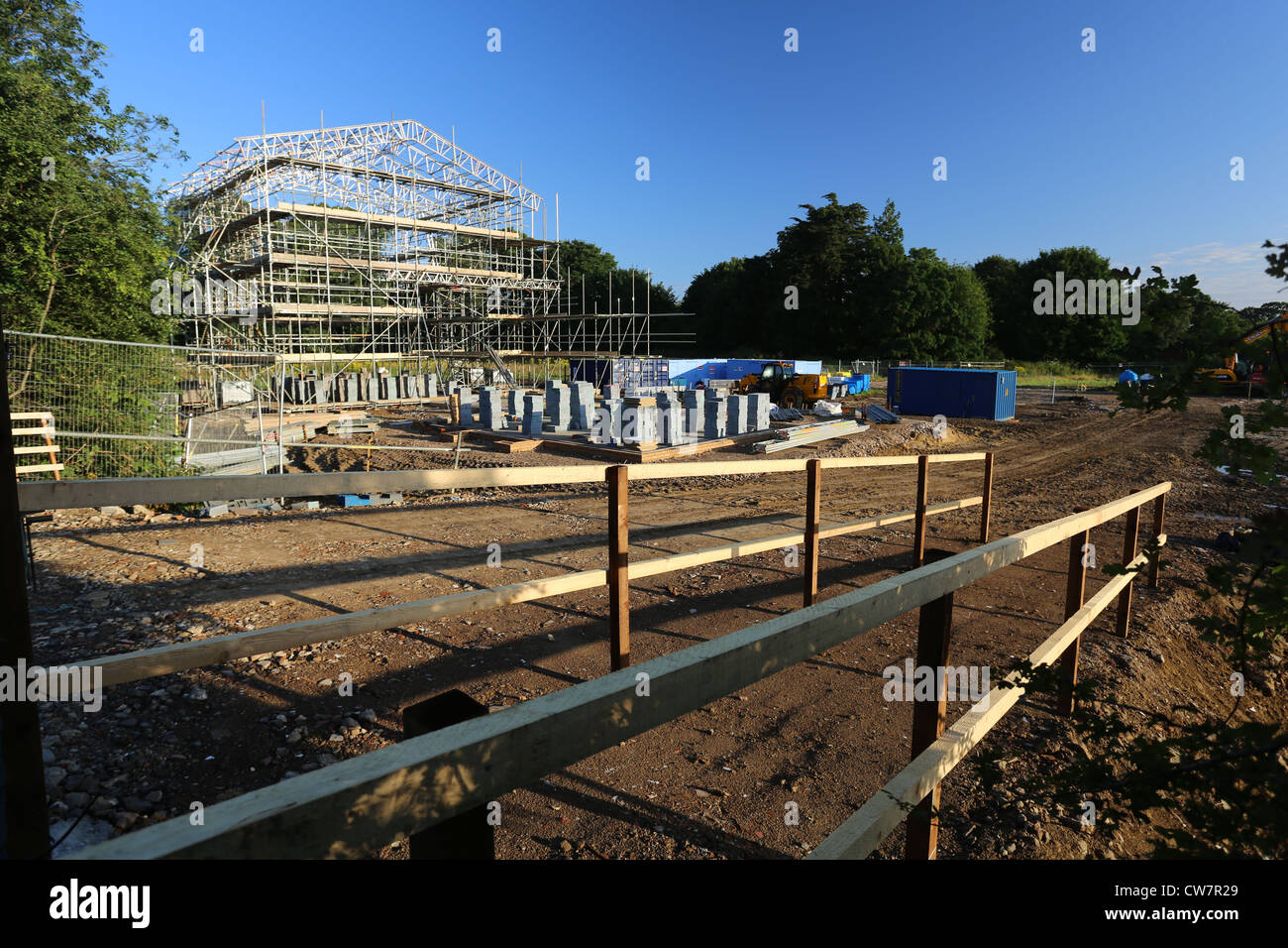 Building on a former school sports playing field Stock Photo - Alamy