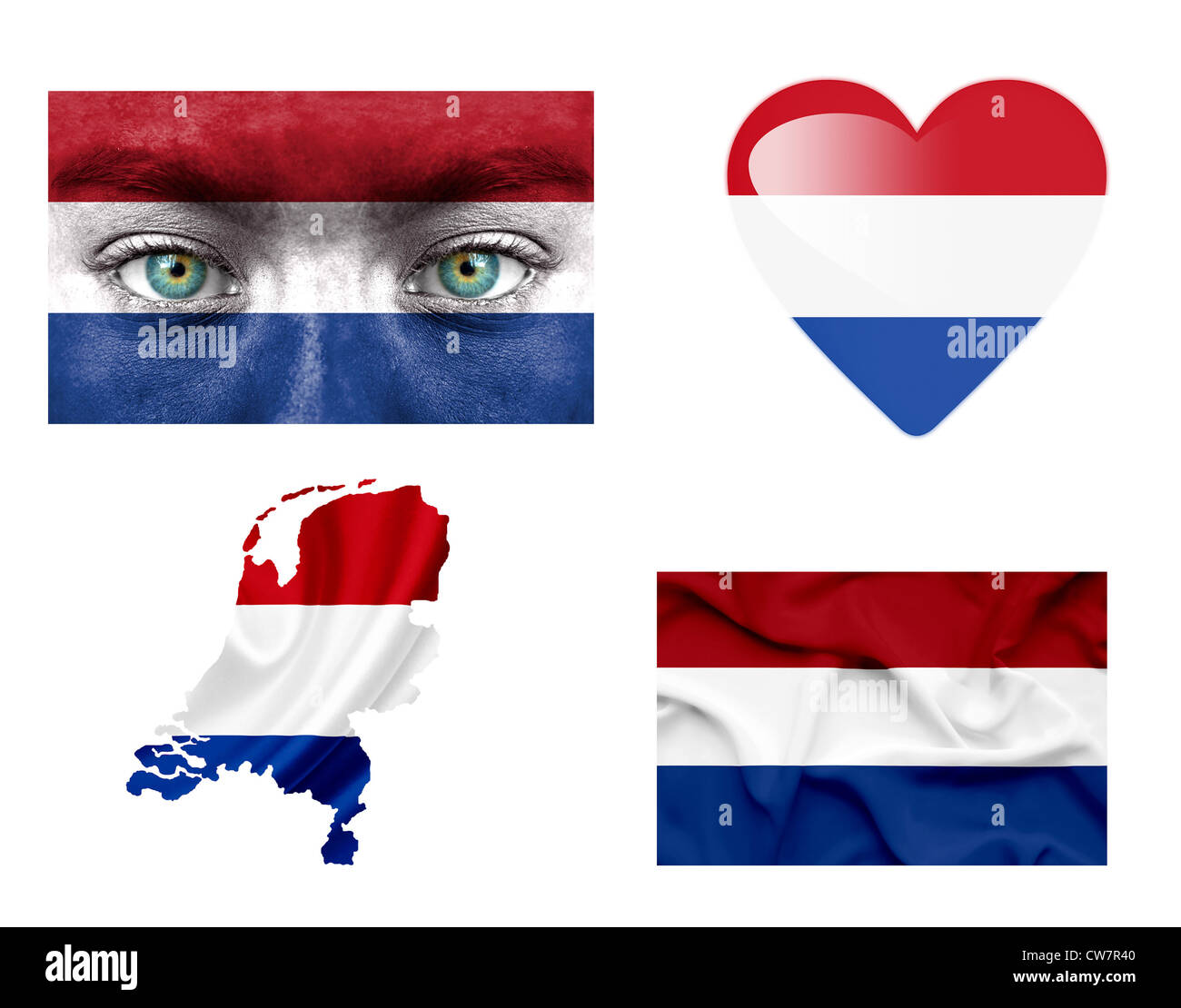 Set of various Netherlands flags Stock Photo - Alamy