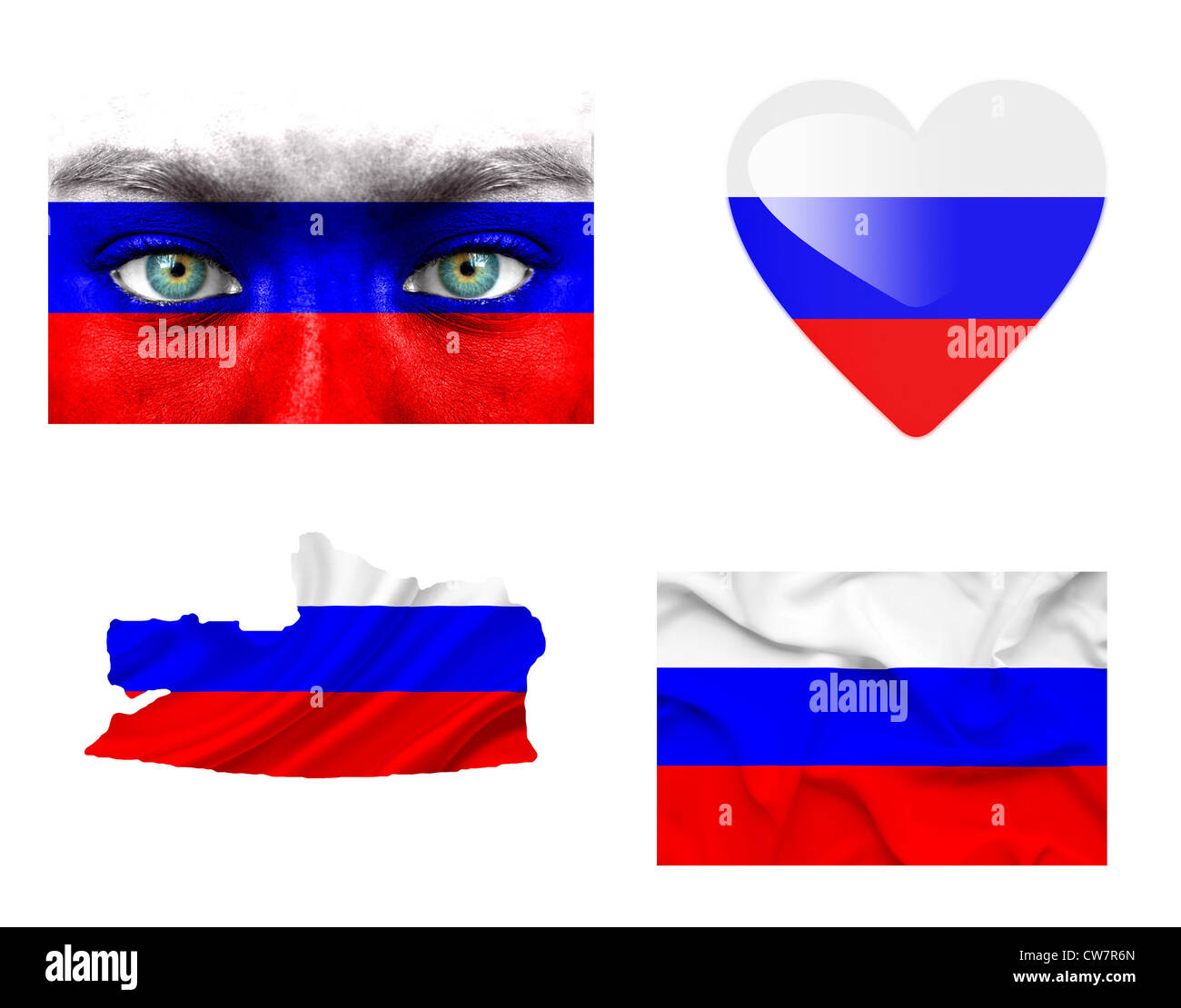 Set of various Russia flags Stock Photo - Alamy