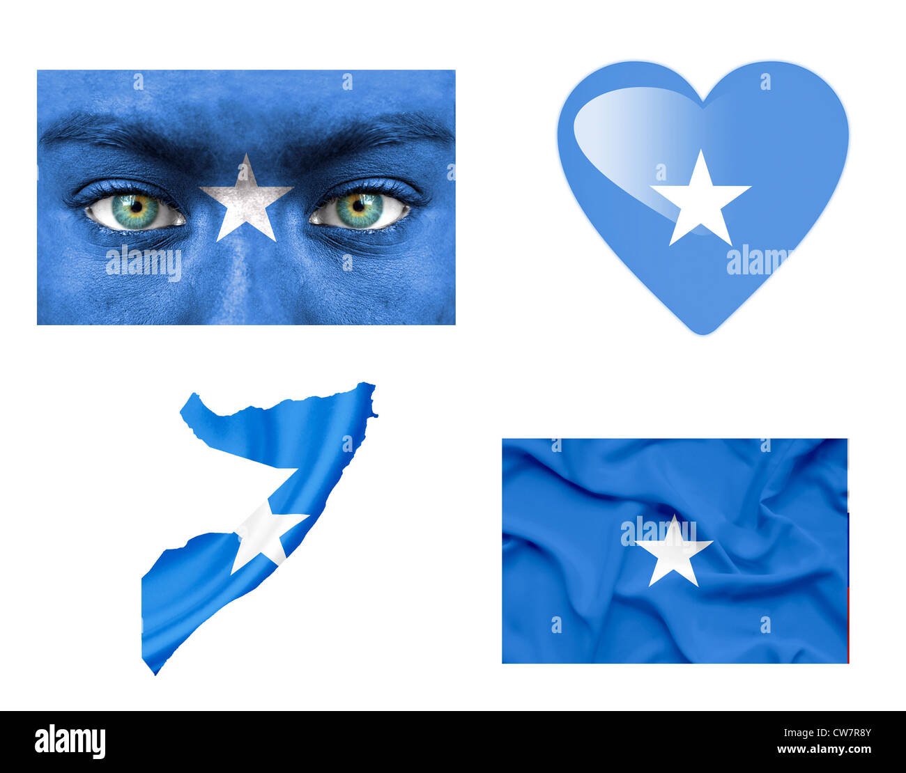 Set of various Somalia flags Stock Photo - Alamy