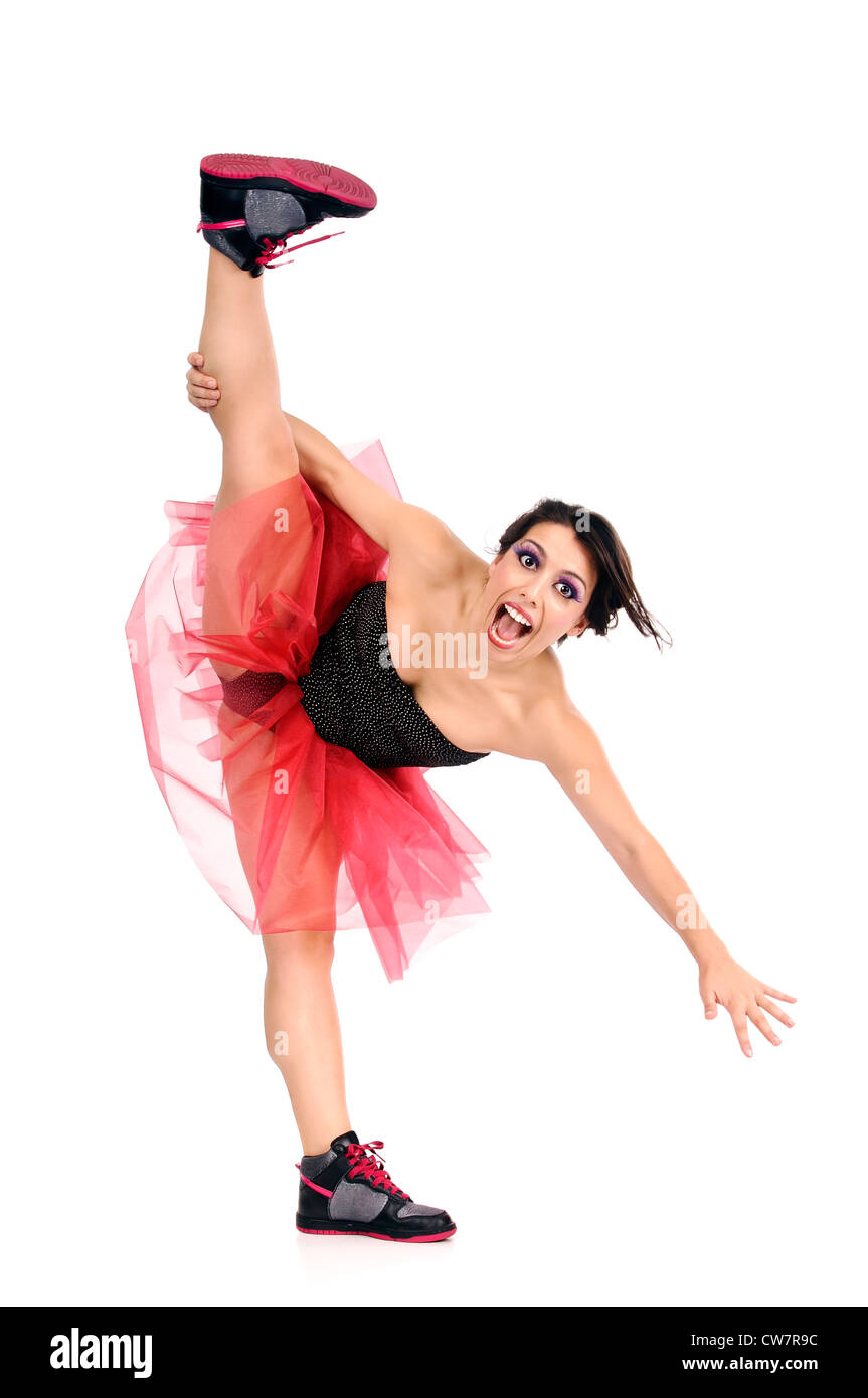 Girl dancing isolated hi-res stock photography and images - Alamy