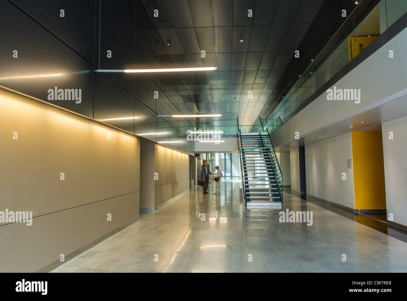Paris, France, Two People Standing, French Pulbic Hospitals, Modern ...