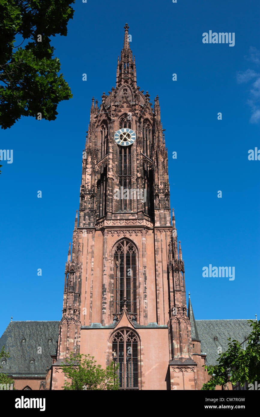 View of the Saint Bartholomew Frankfurt cathedral in Germany Stock ...
