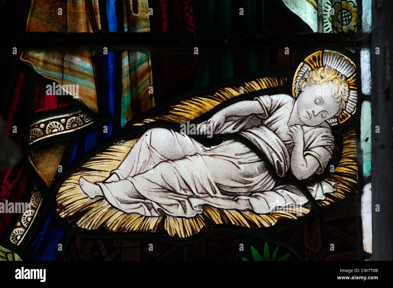 East window detail, St. Mary Magdalene Church, Helmdon ...