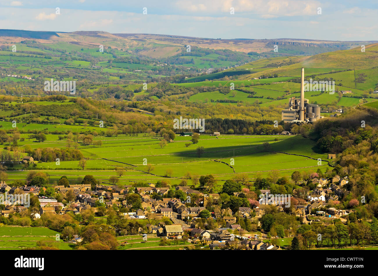 The village of Castleton in the Peak District National Park. The Celts ...