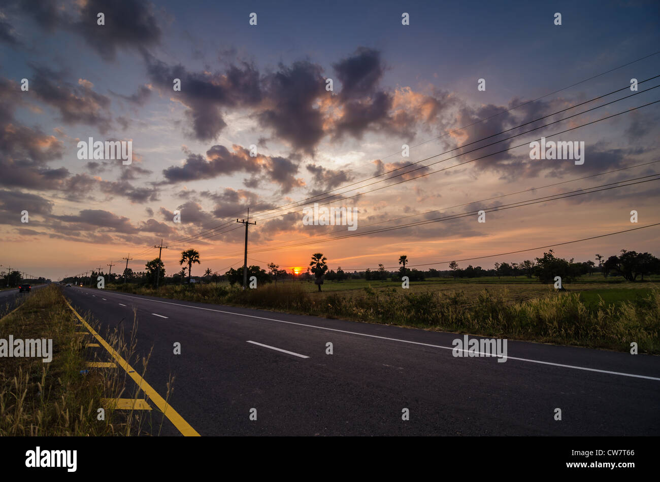Rustic road in thailand hi-res stock photography and images - Alamy