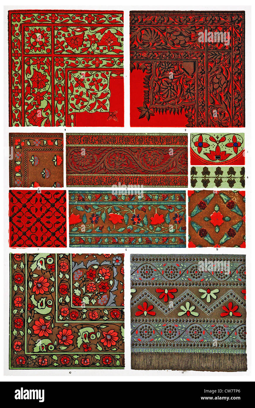 Indian ornament patterns Cut Out Stock Images & Pictures - Alamy