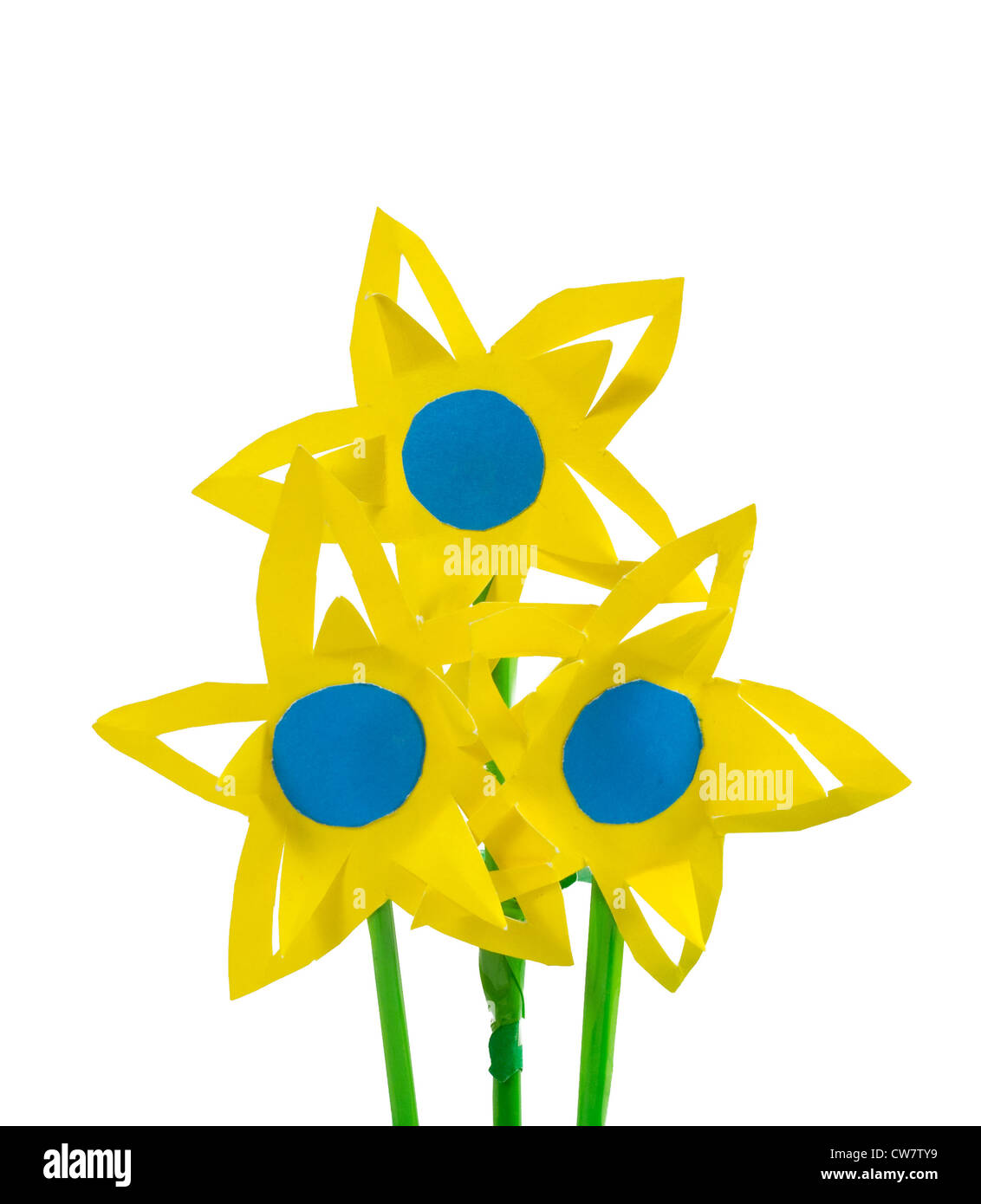 Yellow paper flowers hi-res stock photography and images - Alamy