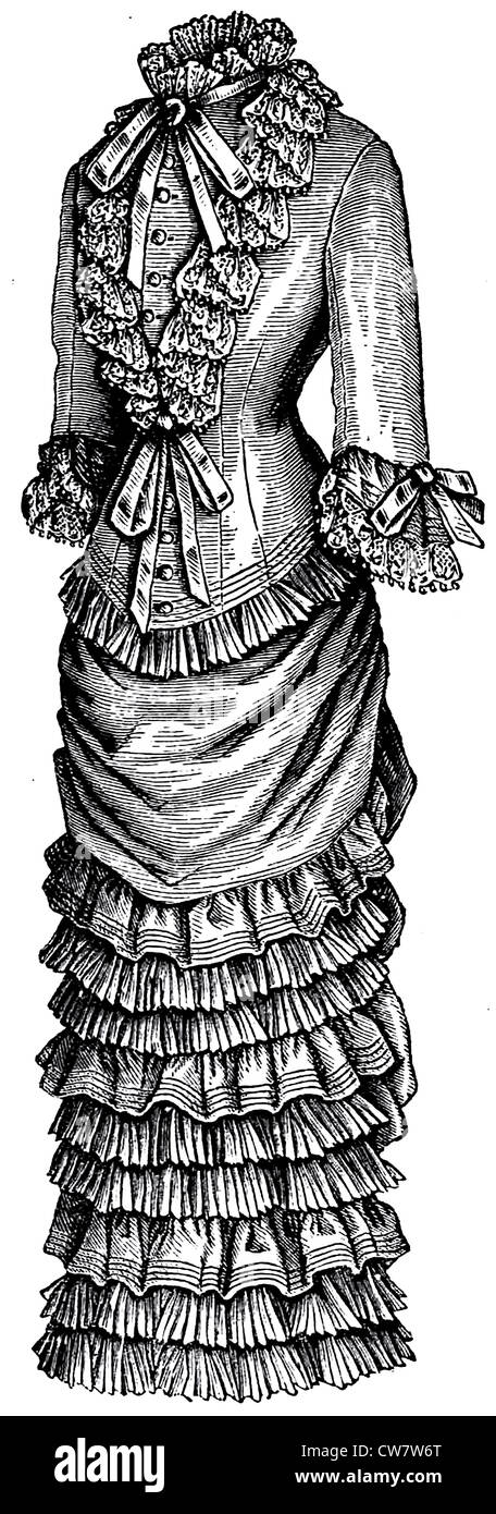 Women fashion 1881 Stock Photo - Alamy