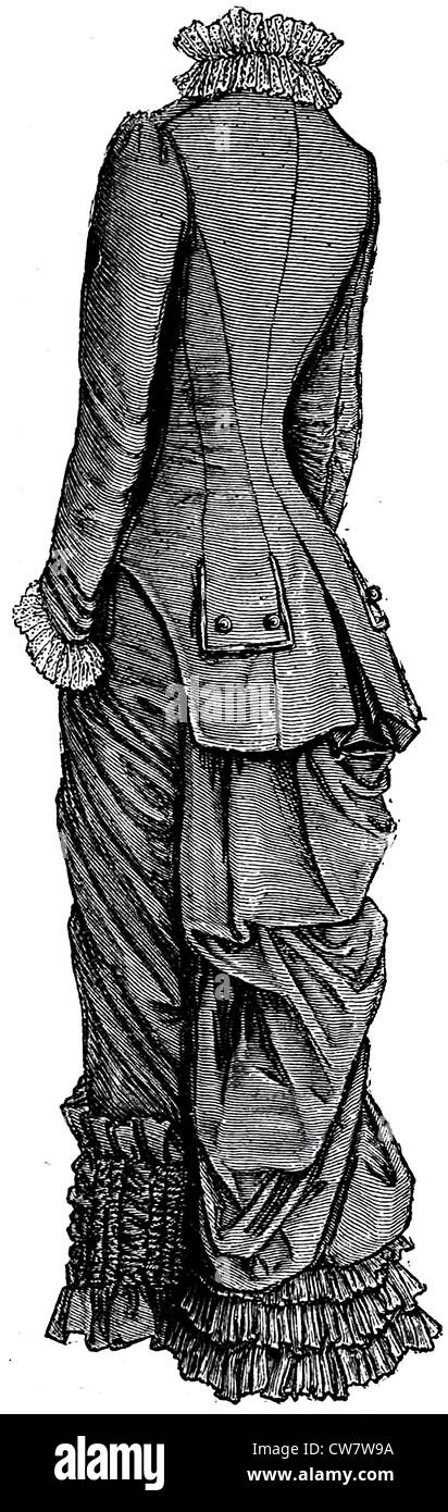 Women fashion dress 1881 Stock Photo - Alamy