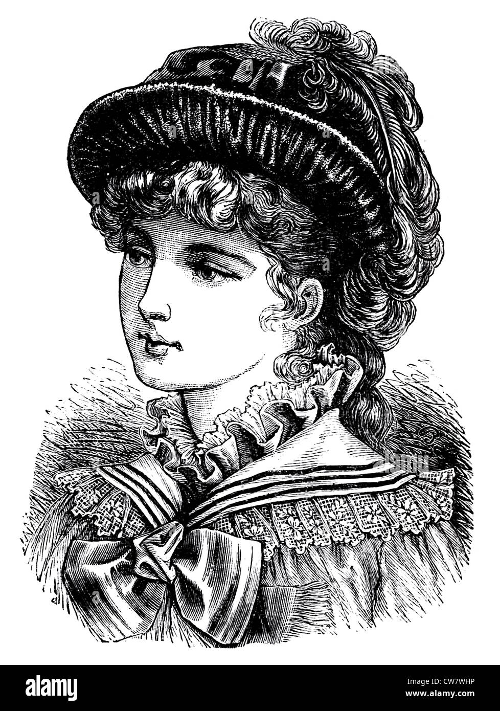 Women fashion in 1881 Stock Photo - Alamy