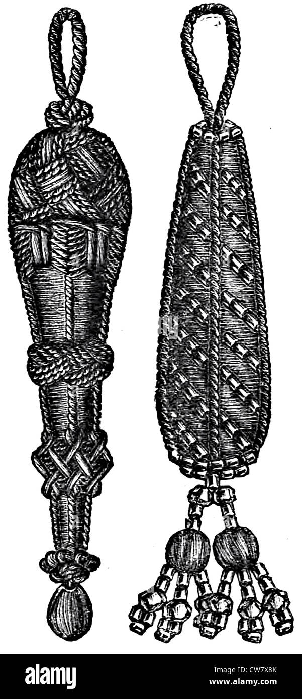 W tassel hi-res stock photography and images - Alamy