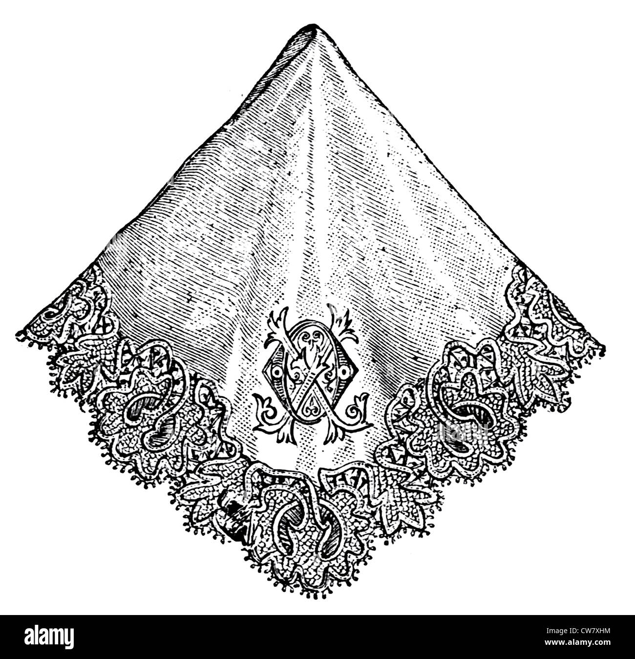 Lace handkerchief hi-res stock photography and images - Alamy