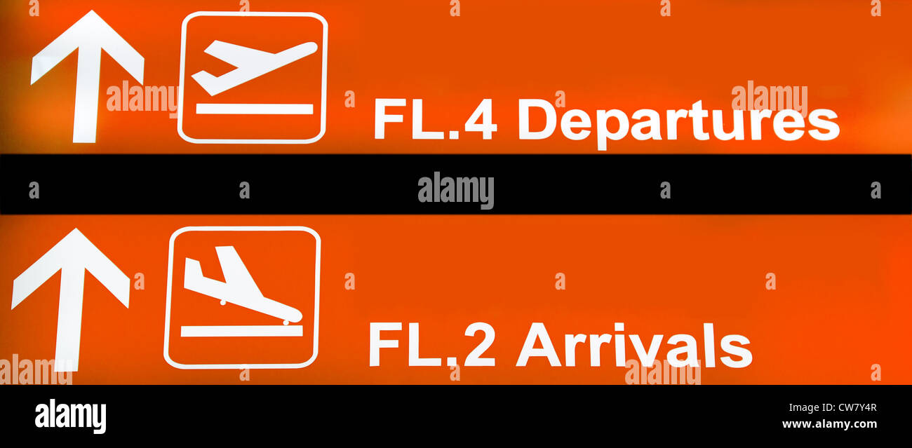 Direction sign aircraft hi-res stock photography and images - Alamy