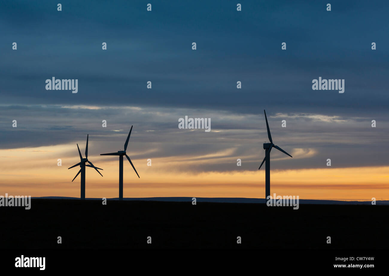 Wind farm at Ovenden Moor near Halifax Stock Photo - Alamy