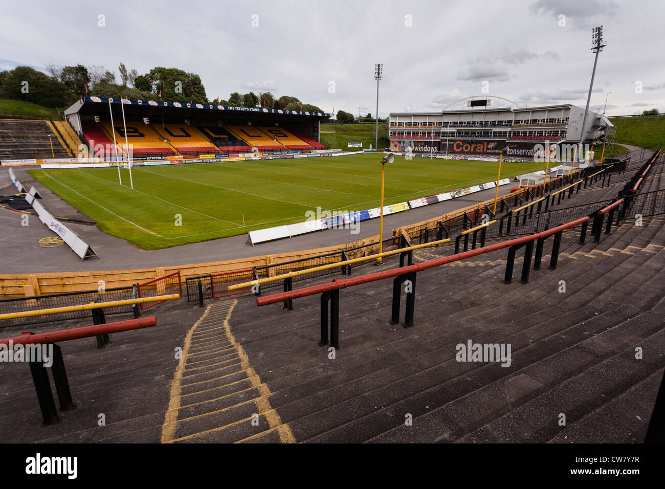 Odsal Stadium Bradford, home of Bradford Bulls Rugby League club ...