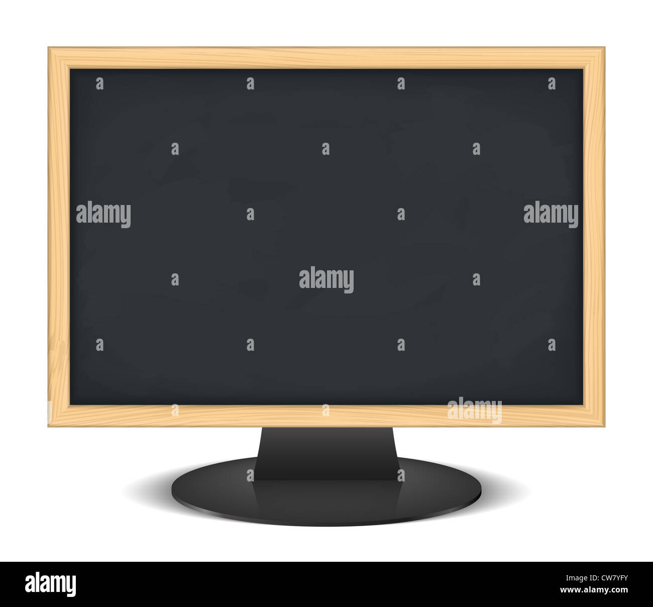 E-Learning, Computer monitor with blackboard instead of screen Stock ...