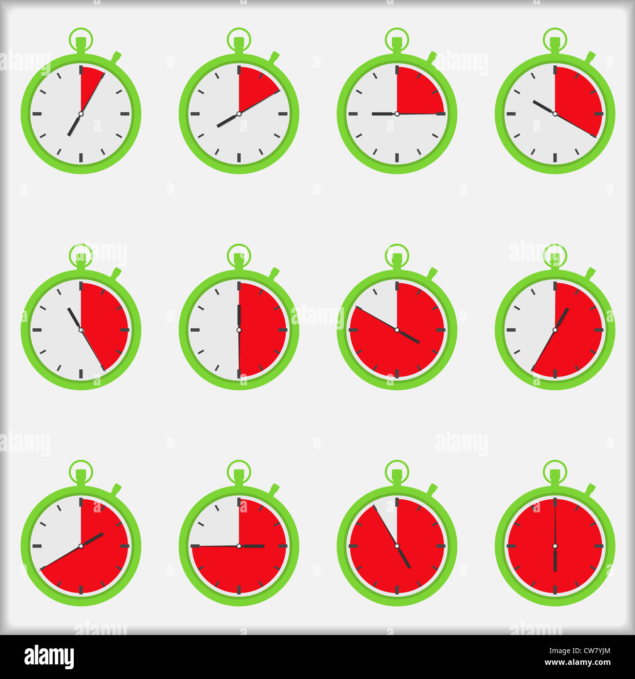 Red clock indicators hi-res stock photography and images - Alamy