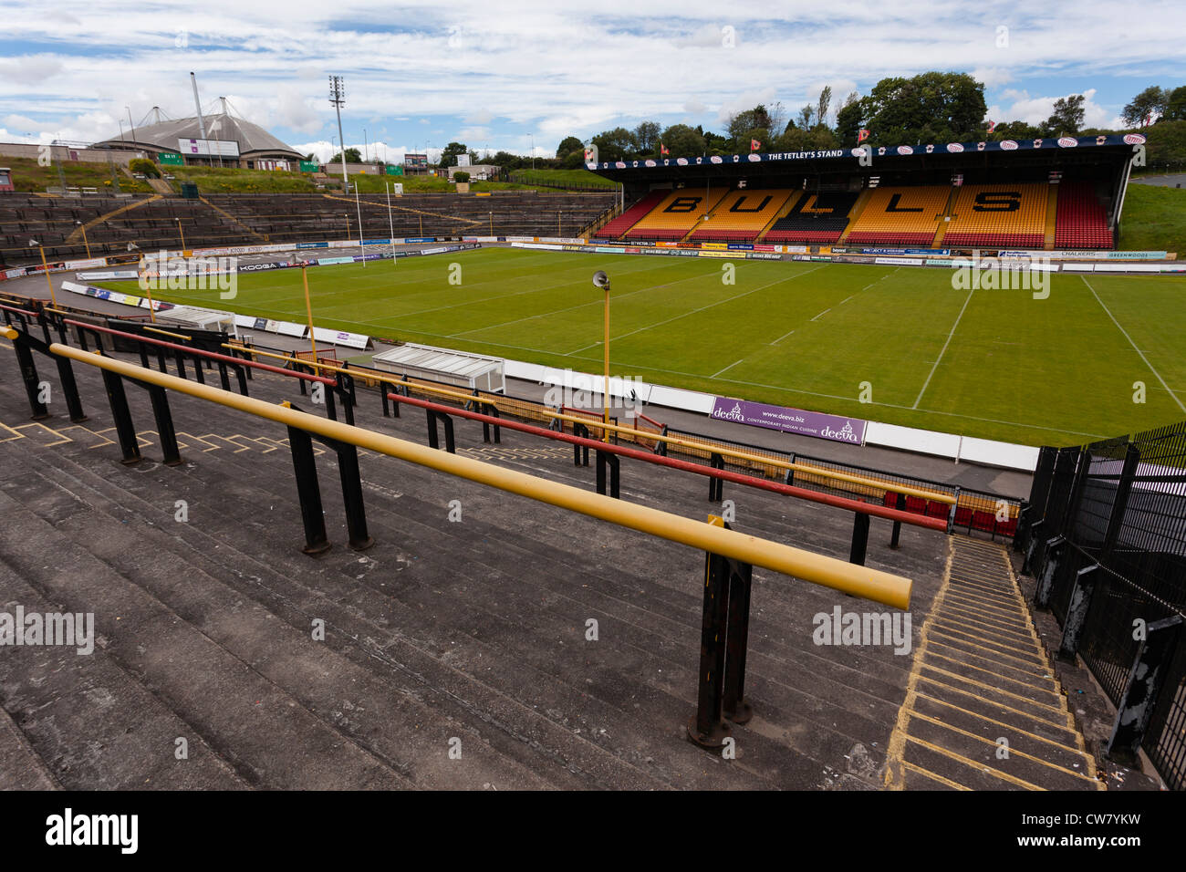 Odsal Stadium Bradford, home of Bradford Bulls Rugby League club ...