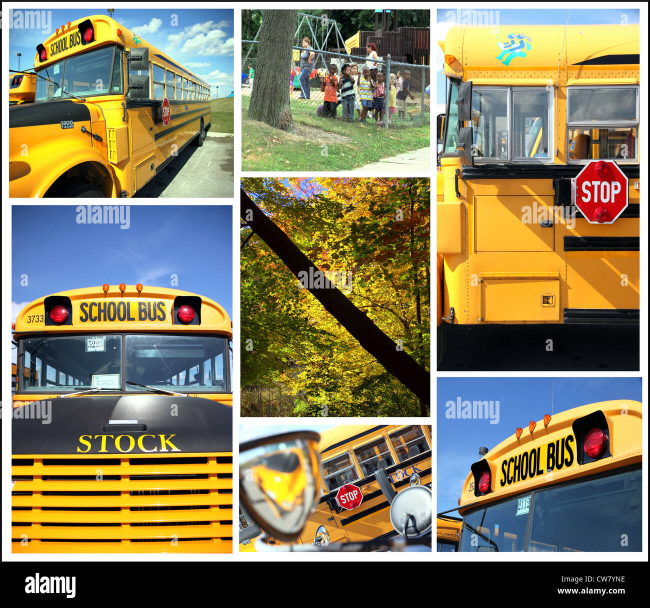 Back to School Collage Stock Photo - Alamy
