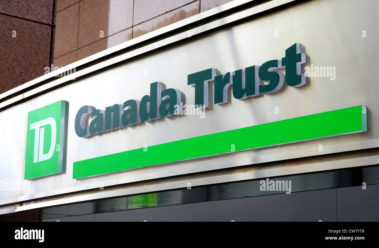 Canada Trust Sign Stock Photo - Alamy