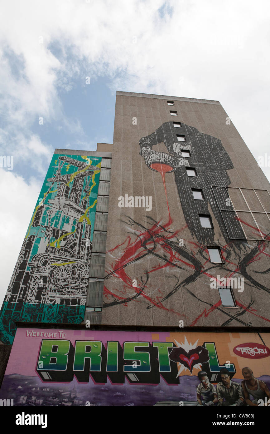Large mural on side of a building as part of See No Evil street art and ...