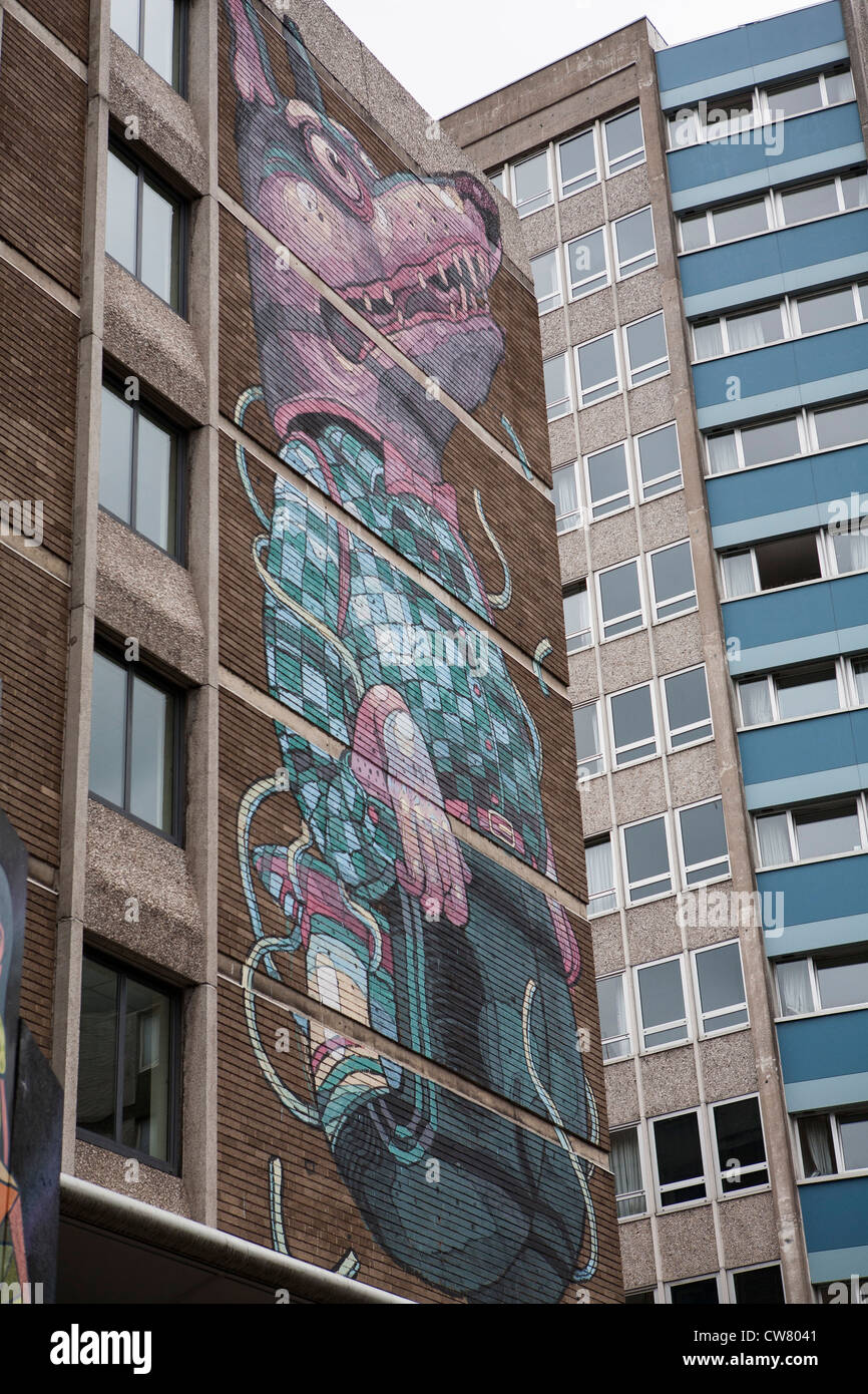 Large mural on side of a building as part of See No Evil street art and ...